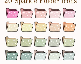 Happy Face Folder Icons for Mac & PC, Desktop Folder Icons, File Icons ...