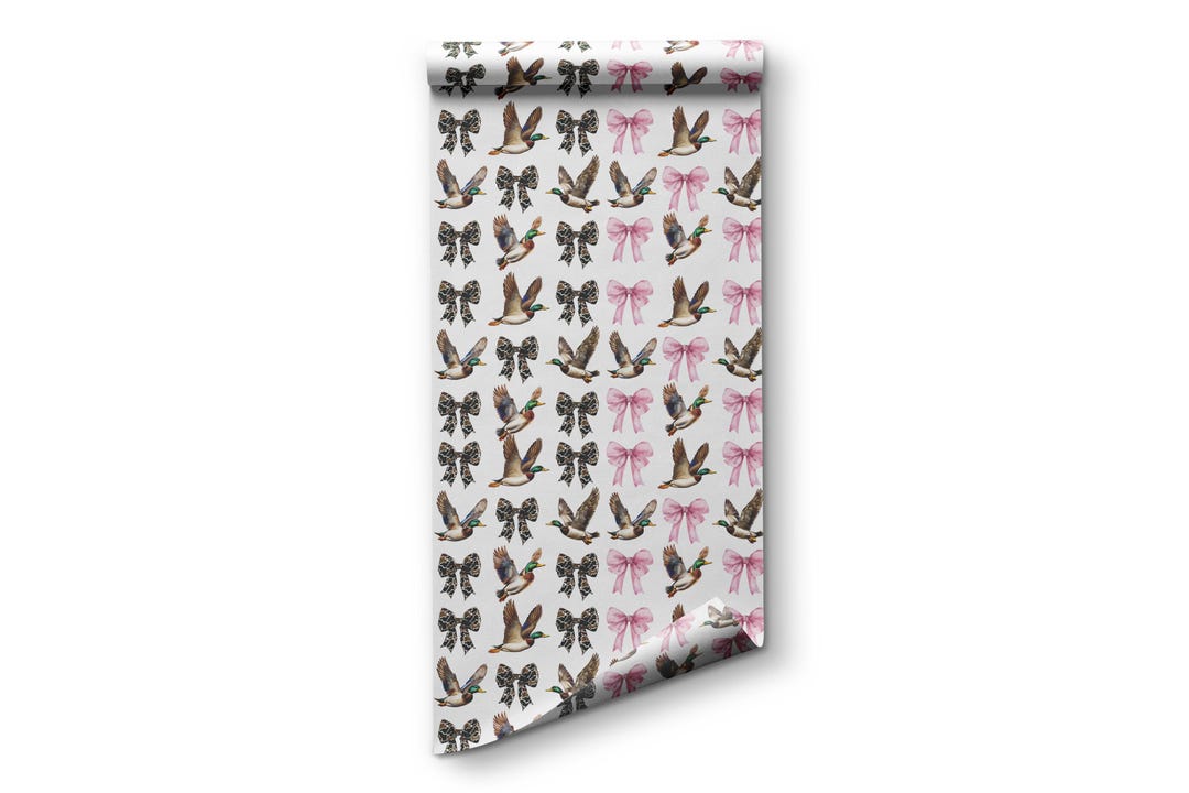 Premade Coquette Bow Duck Hunter Gang Sheet 22x60 DTF Transfer Ready to ...