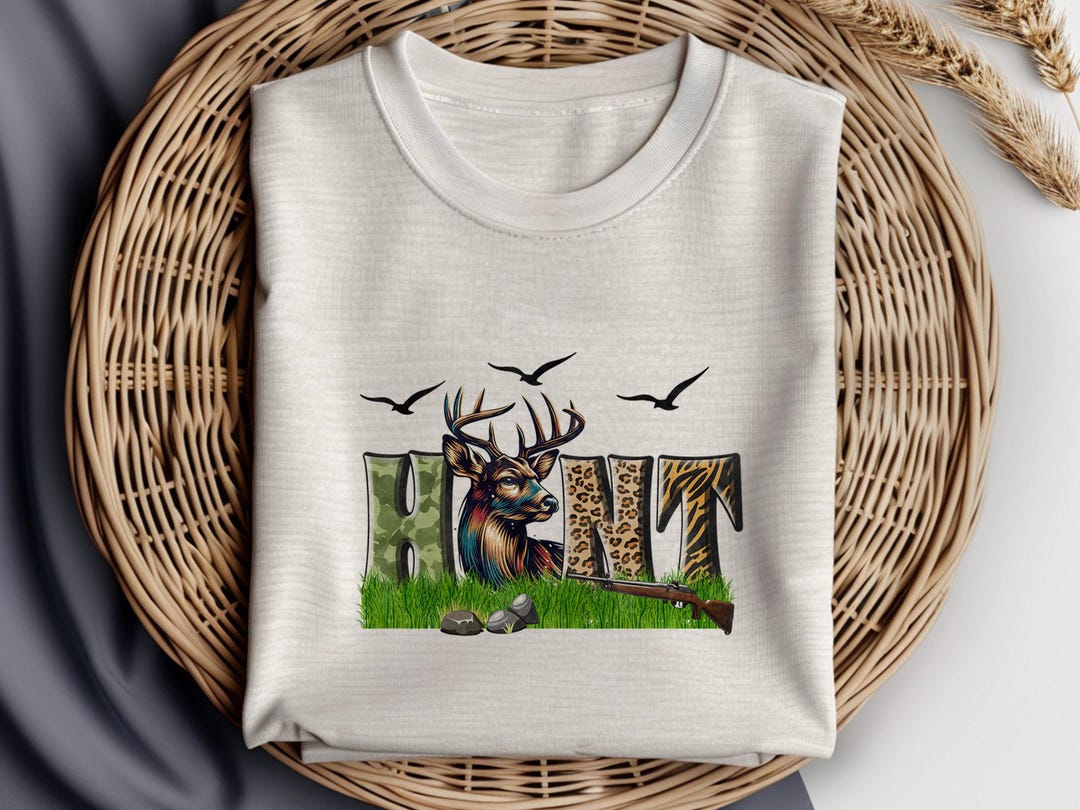 Deer Hunter - Hunting - Camo Hunting - DTF Sublimation Transfer - Ready ...