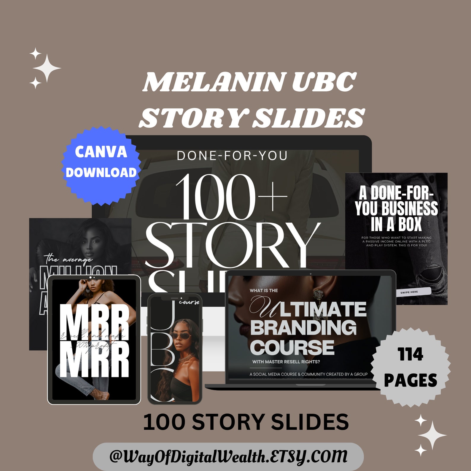 Melanin UBC Course Story Slides Social Media Templates Story Slides for ...
