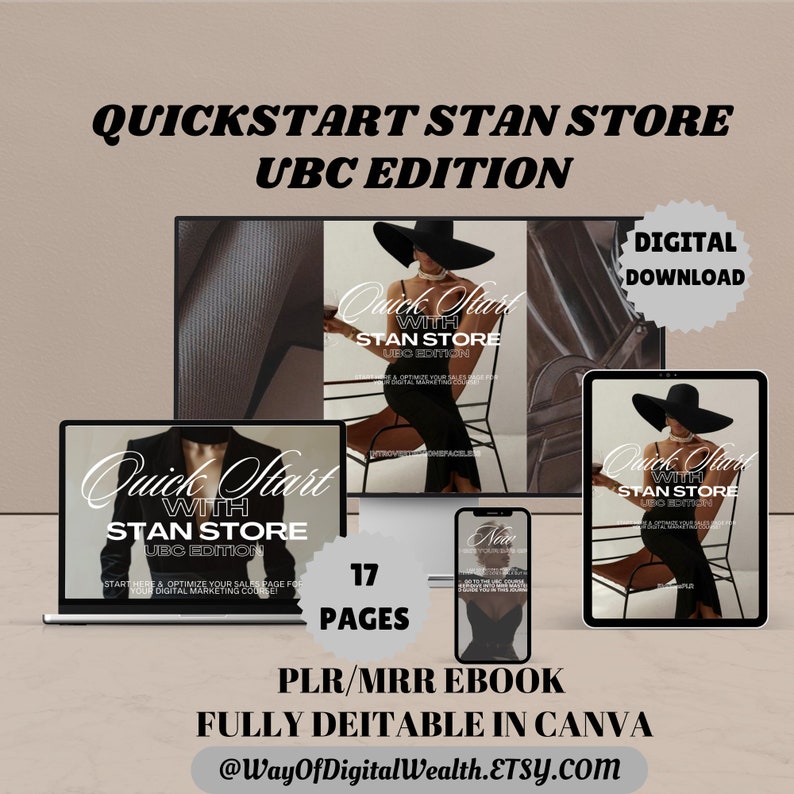 UBC Course Stan Store Ultimate Branding Course Done for You Stan Store Guide to Sell Lead Magnet ...