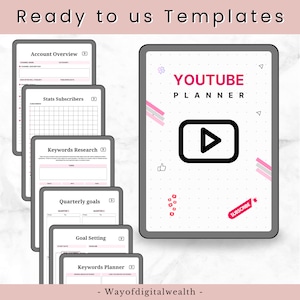Youtube Planner, Youtube Content Calendar, Social Media Keyword Planner ...