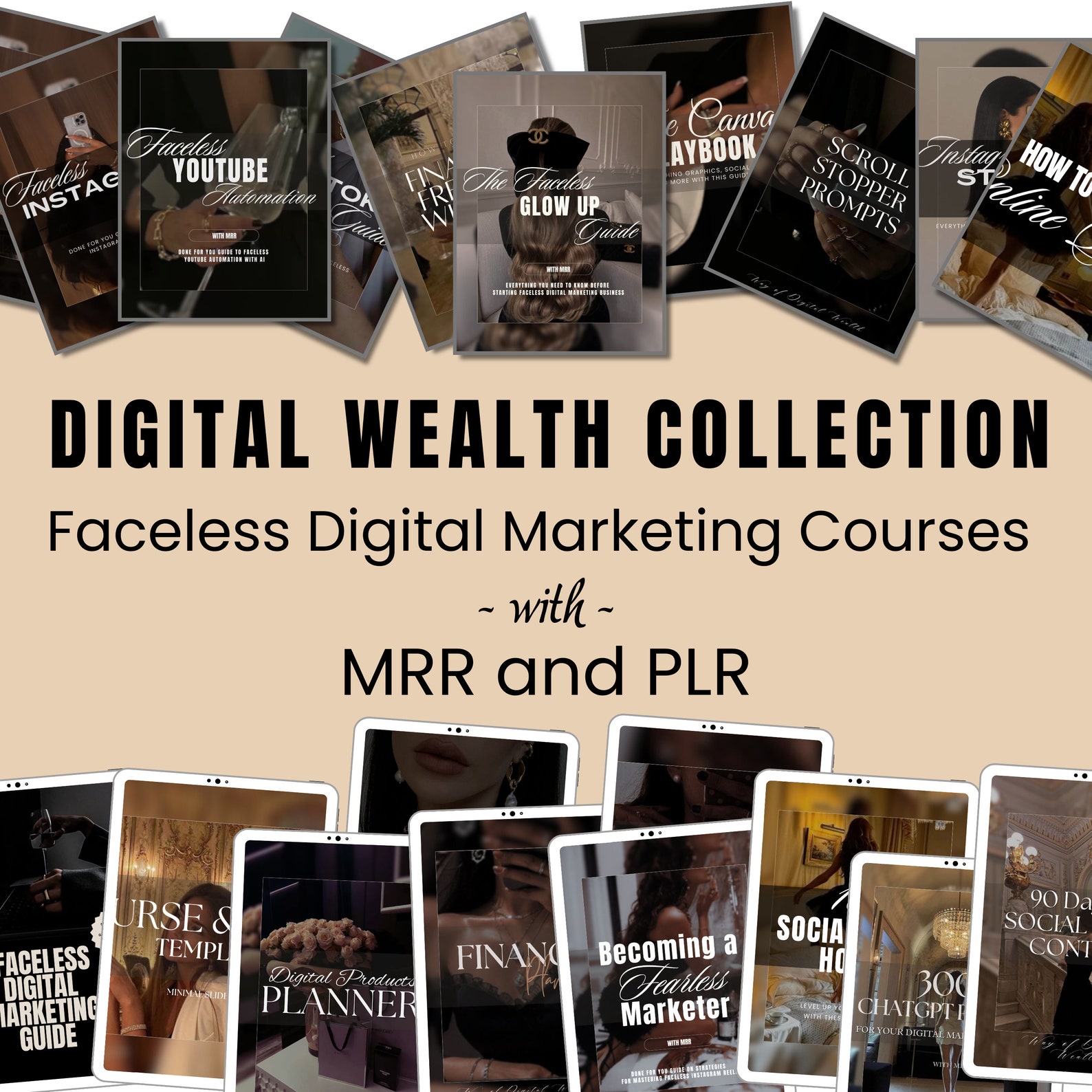 Digital Wealth Collection With MRR and PLR, Faceless Digital Marketing ...