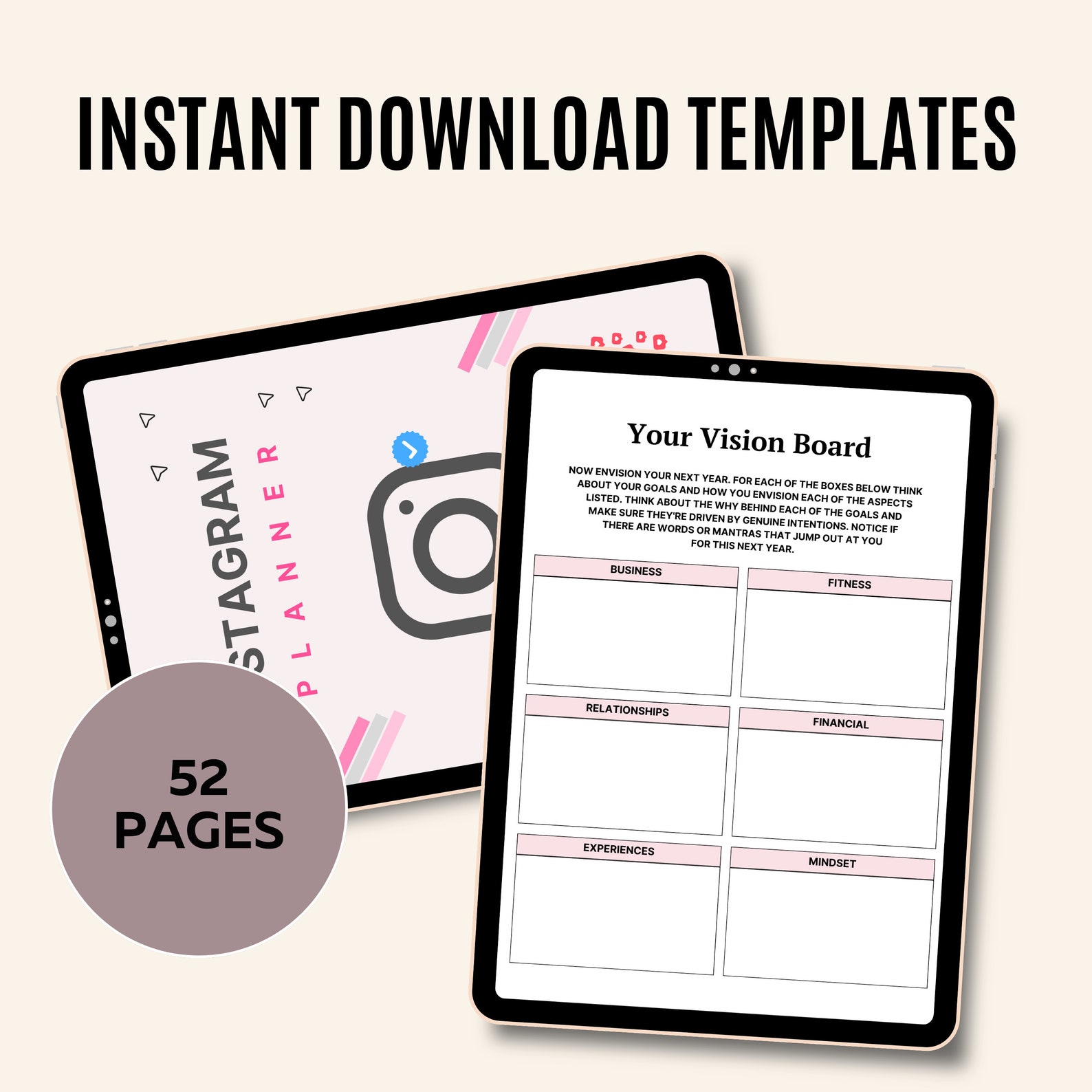 Instagram Planner, Printable Instagram Planner, Instagram Strategy ...