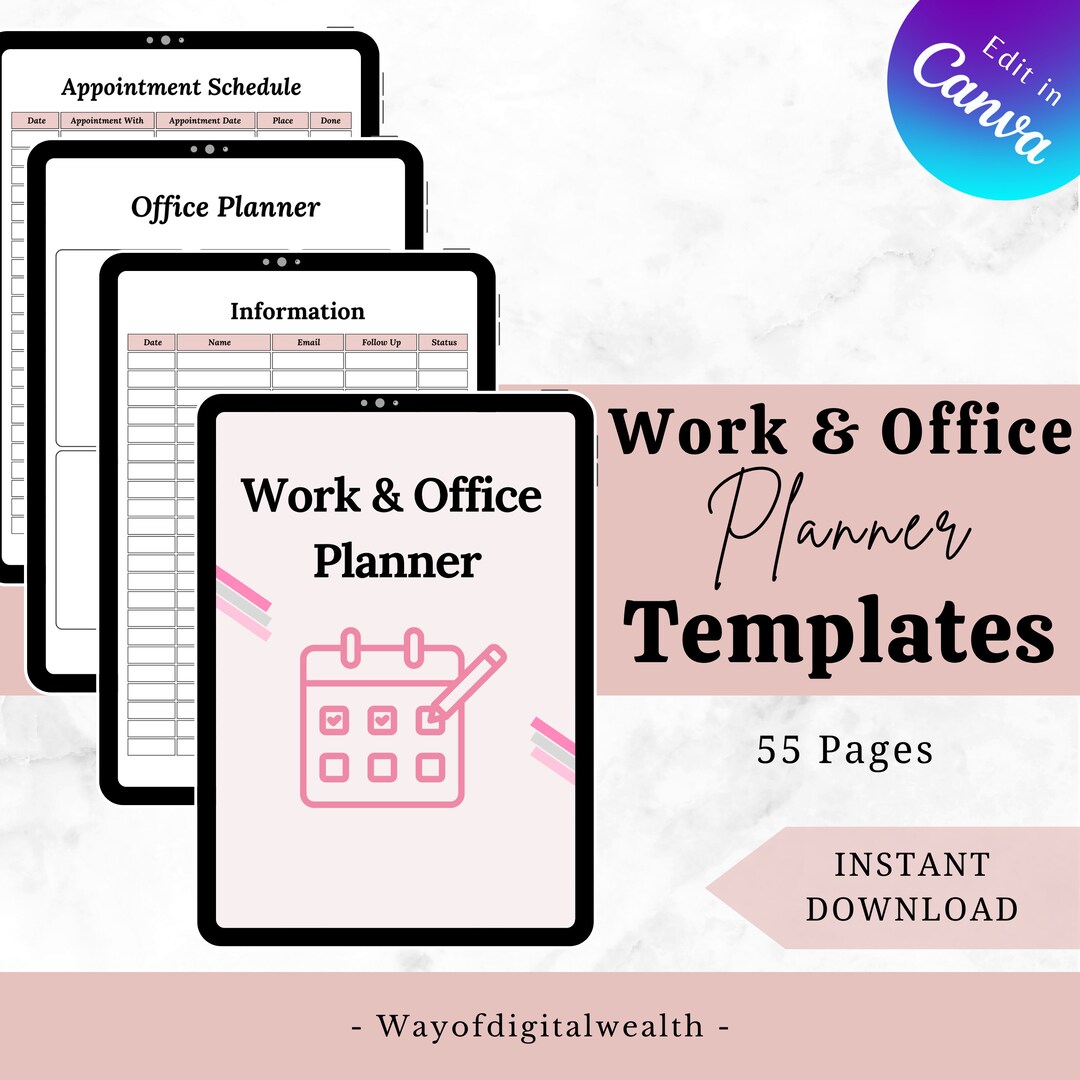 Work & Office Planner, Office Tasks Planner, Office Organizer, Work to ...