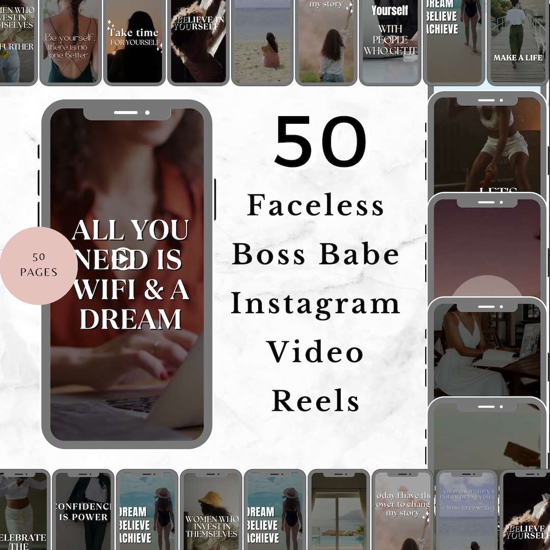 50 Faceless Boss Babe Instagram Video Reel, Boss Babe Aesthetic ...