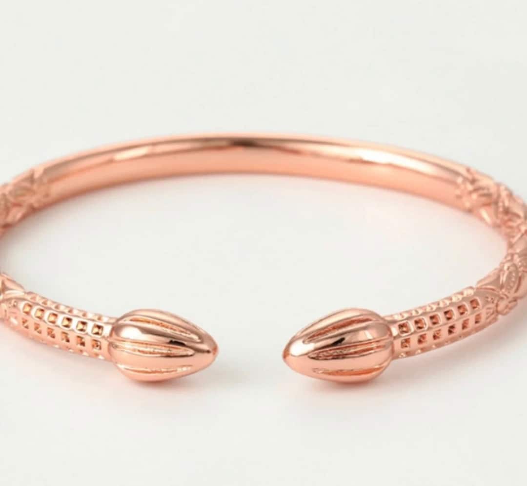 One Rose Gold Caribbean Bangle Jamaican West Indian Guyanese Arrow ...