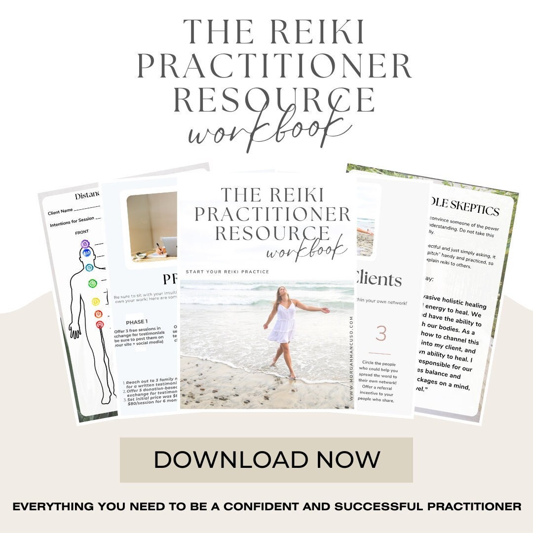 Reiki Practitioner Workbook: Cheat Sheets, Session Notes, Pricing ...