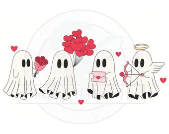 Pink Valentine's Coquette PNG Digital Design With Bows, Roses and Love ...