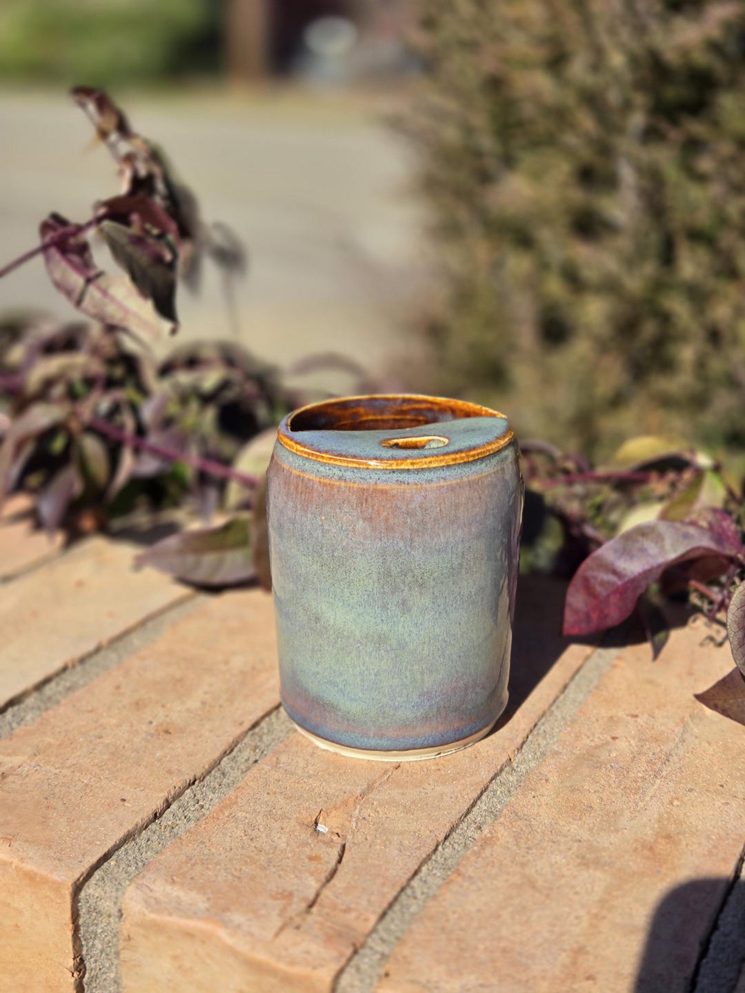 Handmade Pottery Travel Mug – Ceramic To-go Mug With Built-in Lid - Etsy