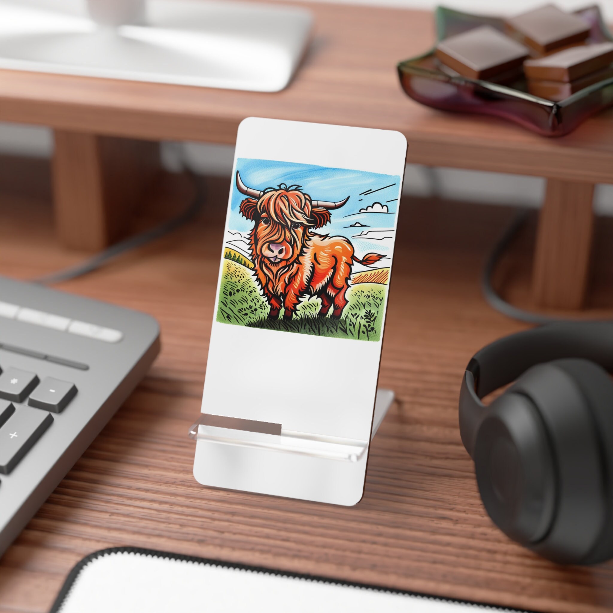 Mobile Phone Stand for Hands Free Operation, Two Piece Design for Easy ...