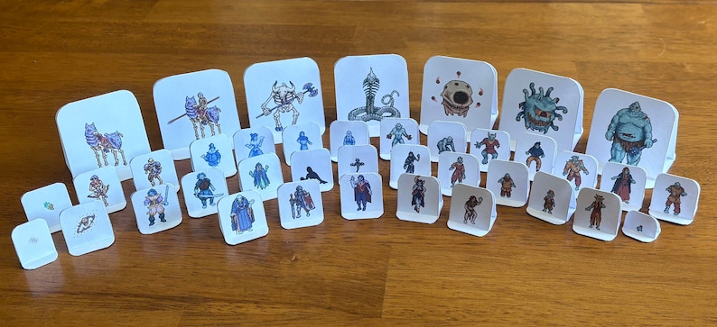 Printable Miniature Standees for Dnd - Undead - Etsy