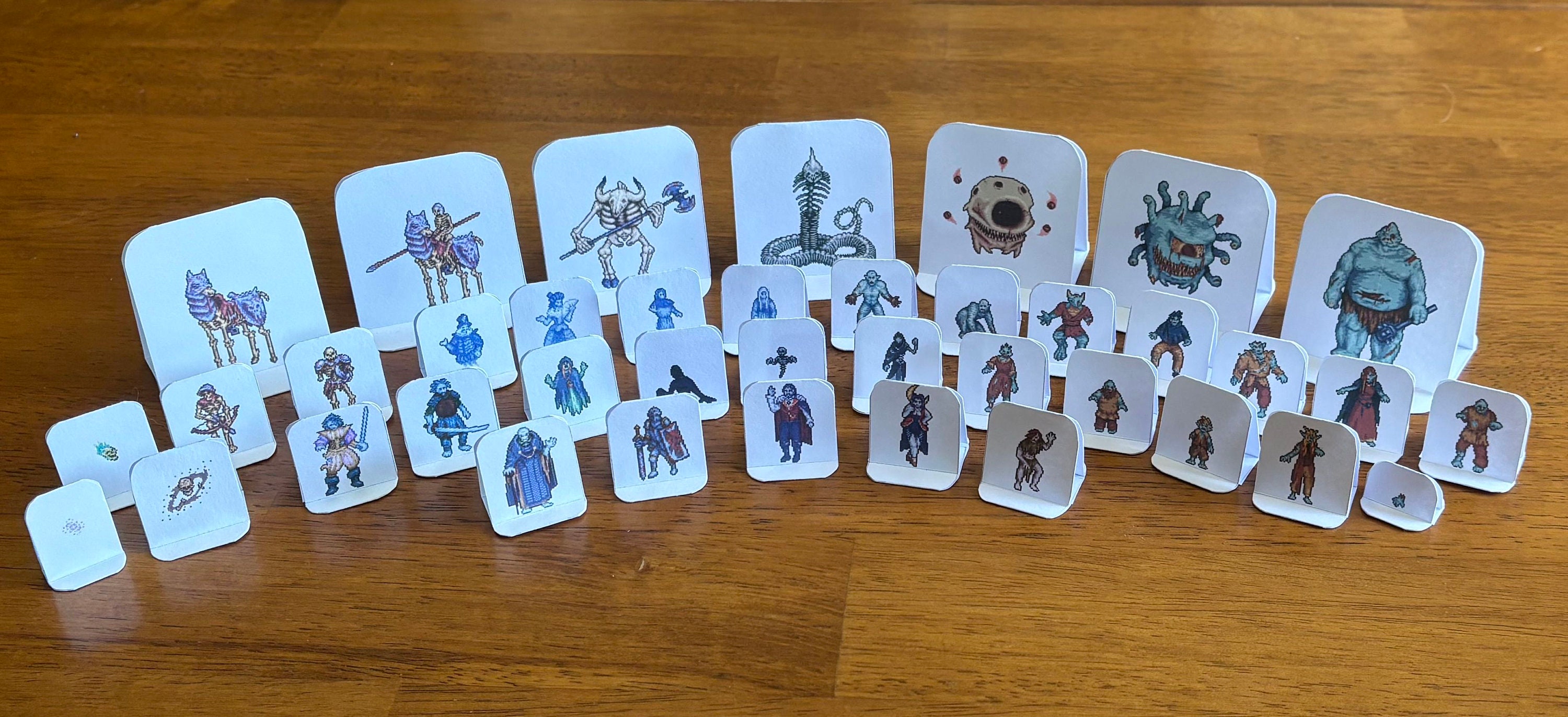 Printable Miniature Standees for Dnd - Undead - Etsy