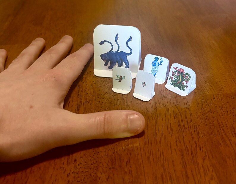 Pixel Art Mini Standees: Courts of the Fey Printable Miniatures for D&D ...