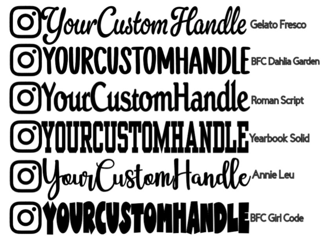 Custom Vinyl Social Media Sticker Decal - Etsy