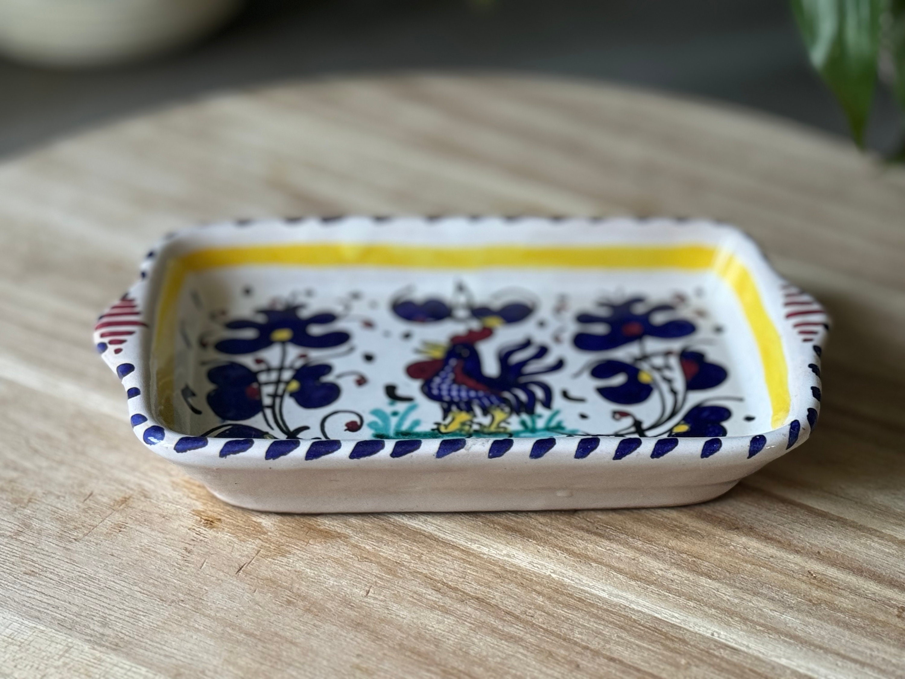 Vintage Italian Deruta Handpainted Majolica Small Serving Tray With ...
