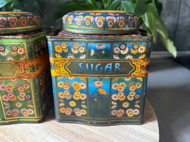 Rare Vintage 1950s/60s Dodo Canister Tin Set | Made in England | Sugar ...