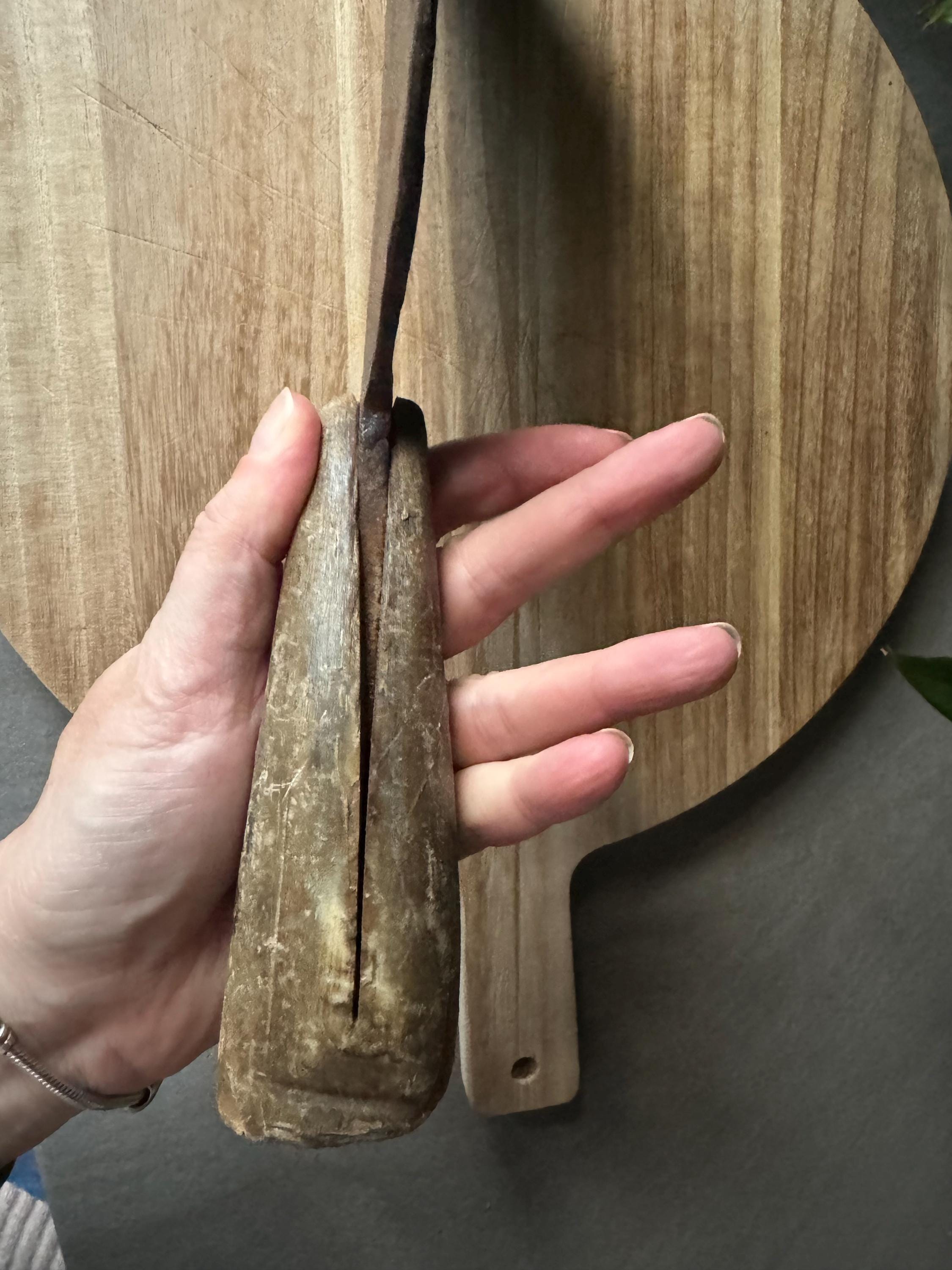 Extra Large Vintage Italian Cleaver Butcher Axe With Horn Handle - Etsy