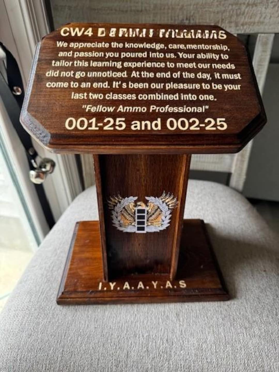 Mini Podium Plaque - Etsy