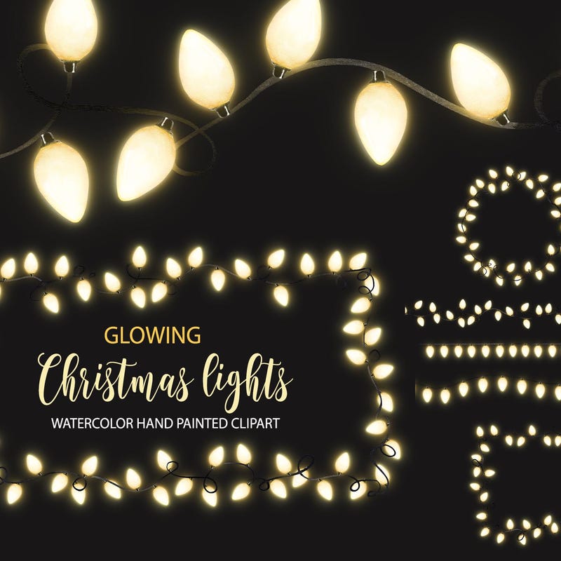 Fairy Lights Clipart - Etsy