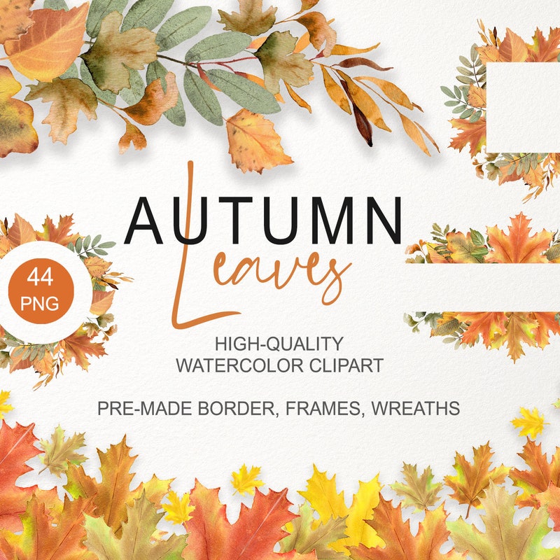 Fall Leaf Watercolor - Etsy