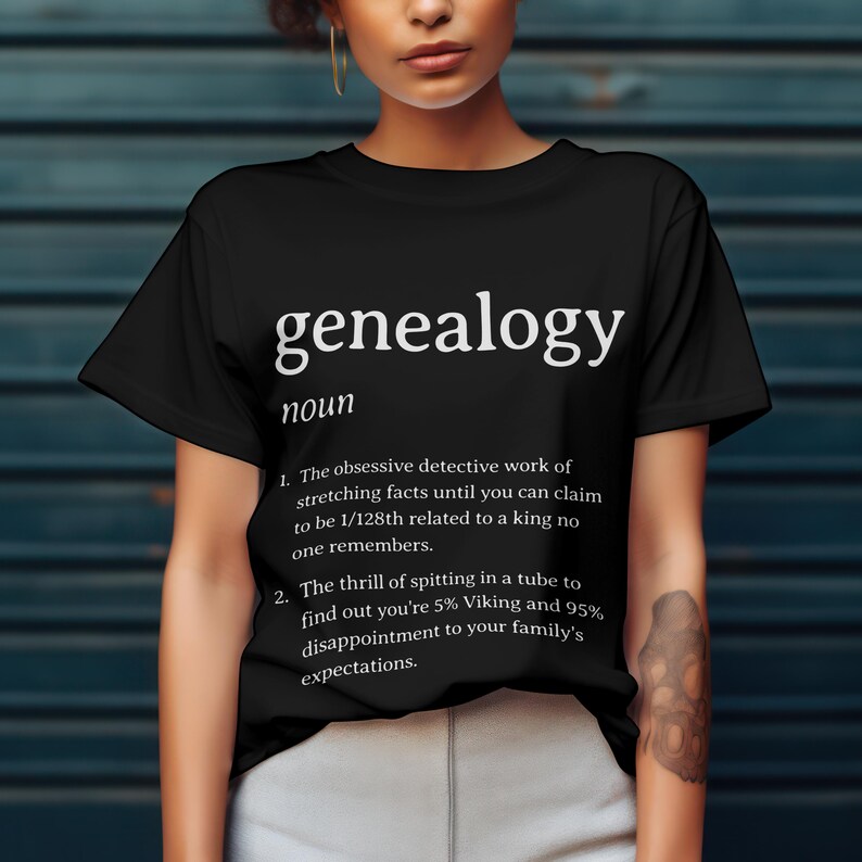 Genealogy Dictionary Definition T-shirt, Genealogy Gifts - Etsy