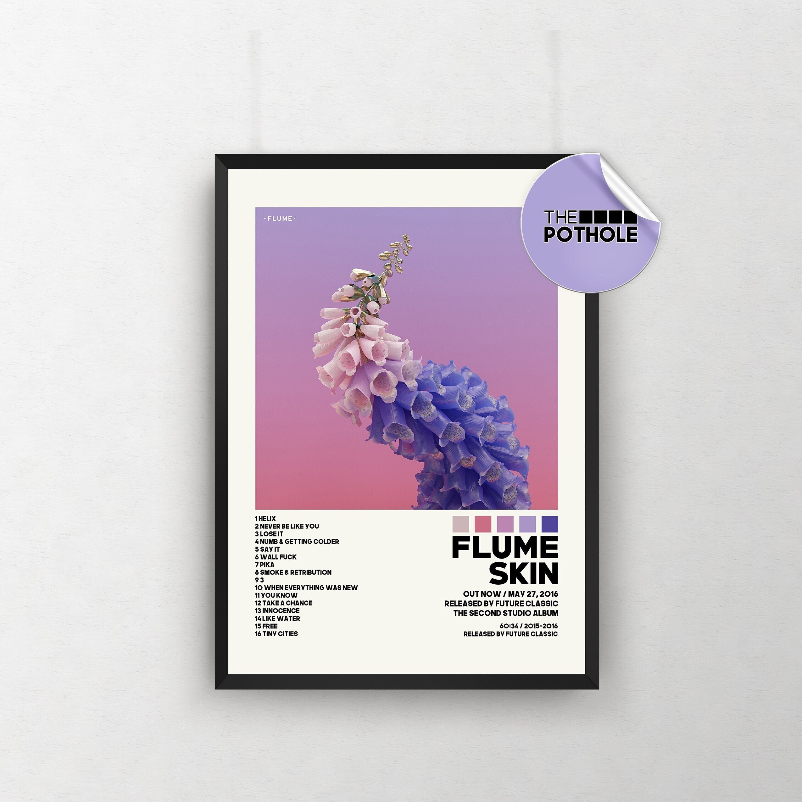 Flume Posters / Skin Poster / Album Cover Poster / Poster Print Wall Art / Custom Poster / Home ...