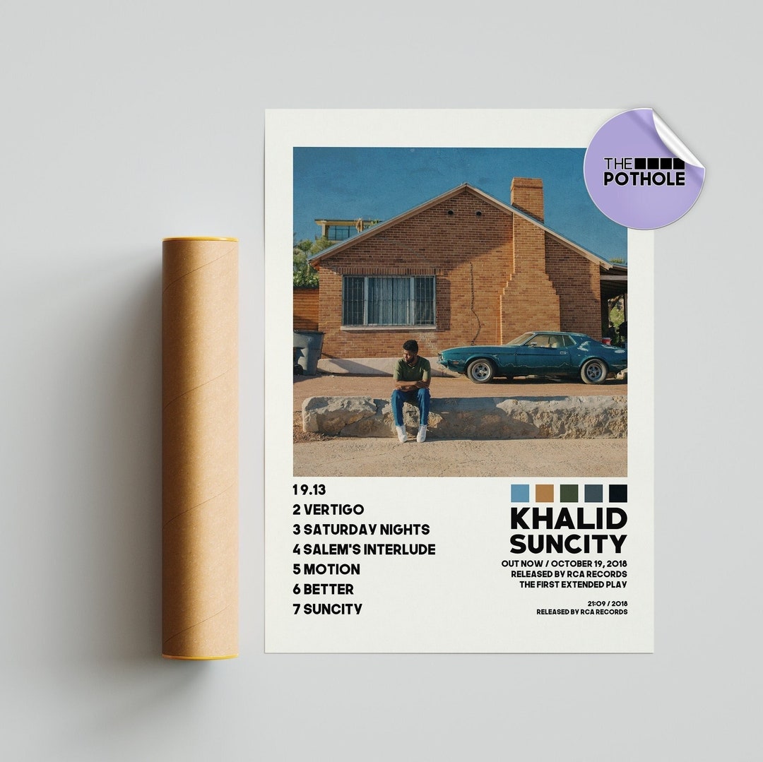 Khalid Poster / Suncity Poster / American Teen / Album Cover Poster ...