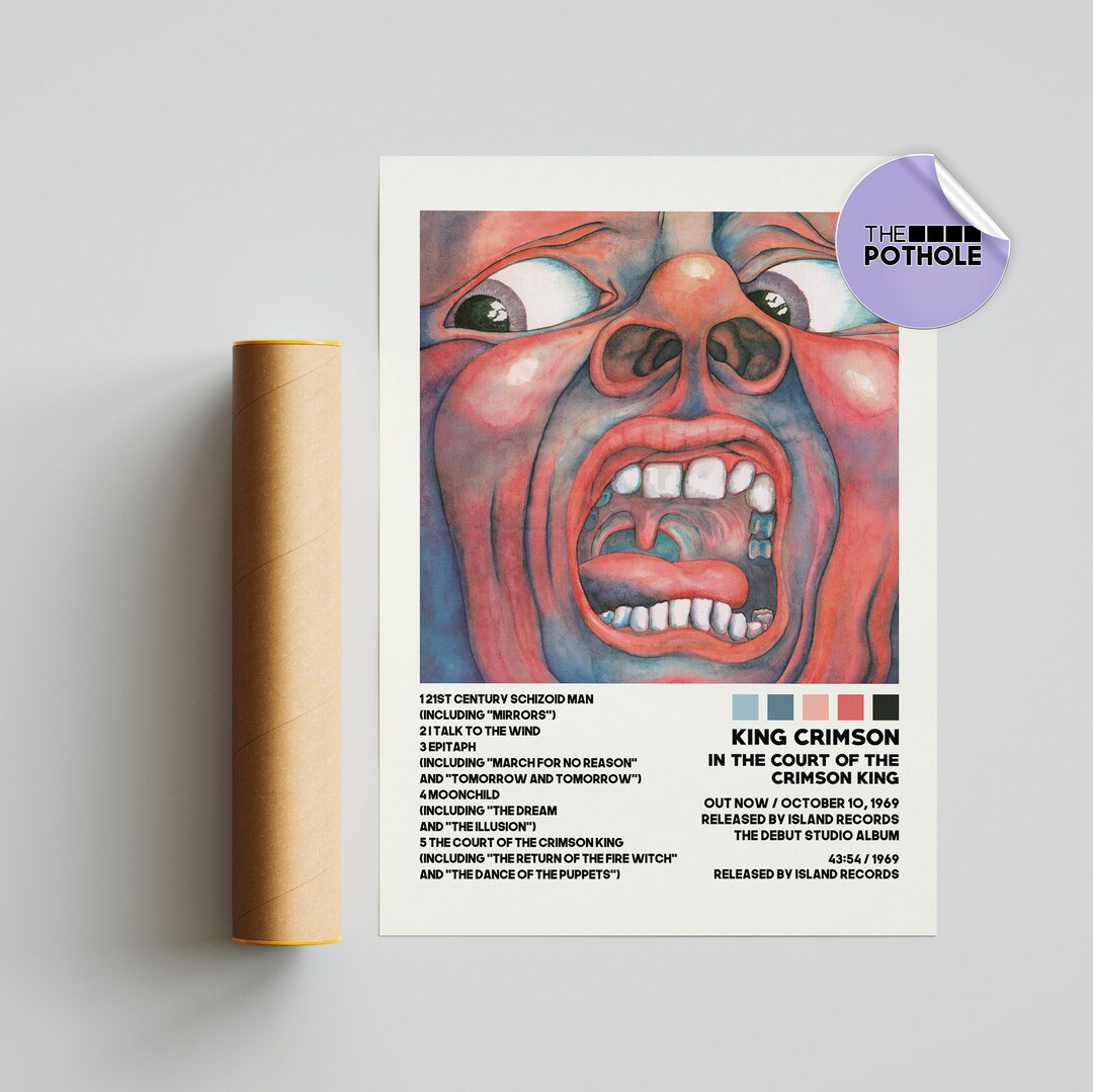 King Crimson Posters / in the Court of the Crimson King Poster, King ...