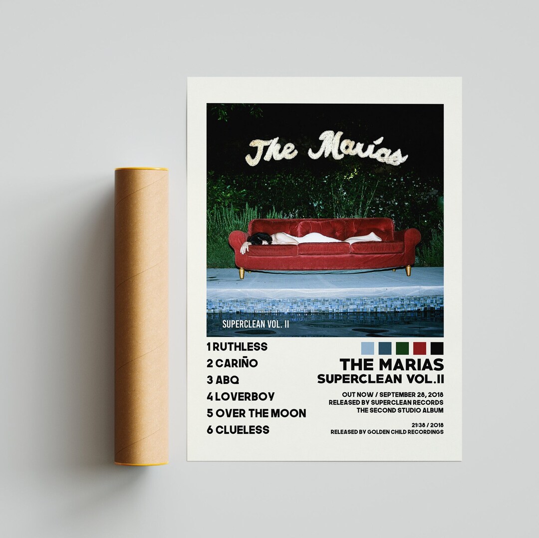 The Marias Posters, Superclean, Vol. II Poster, Album Cover Poster ...