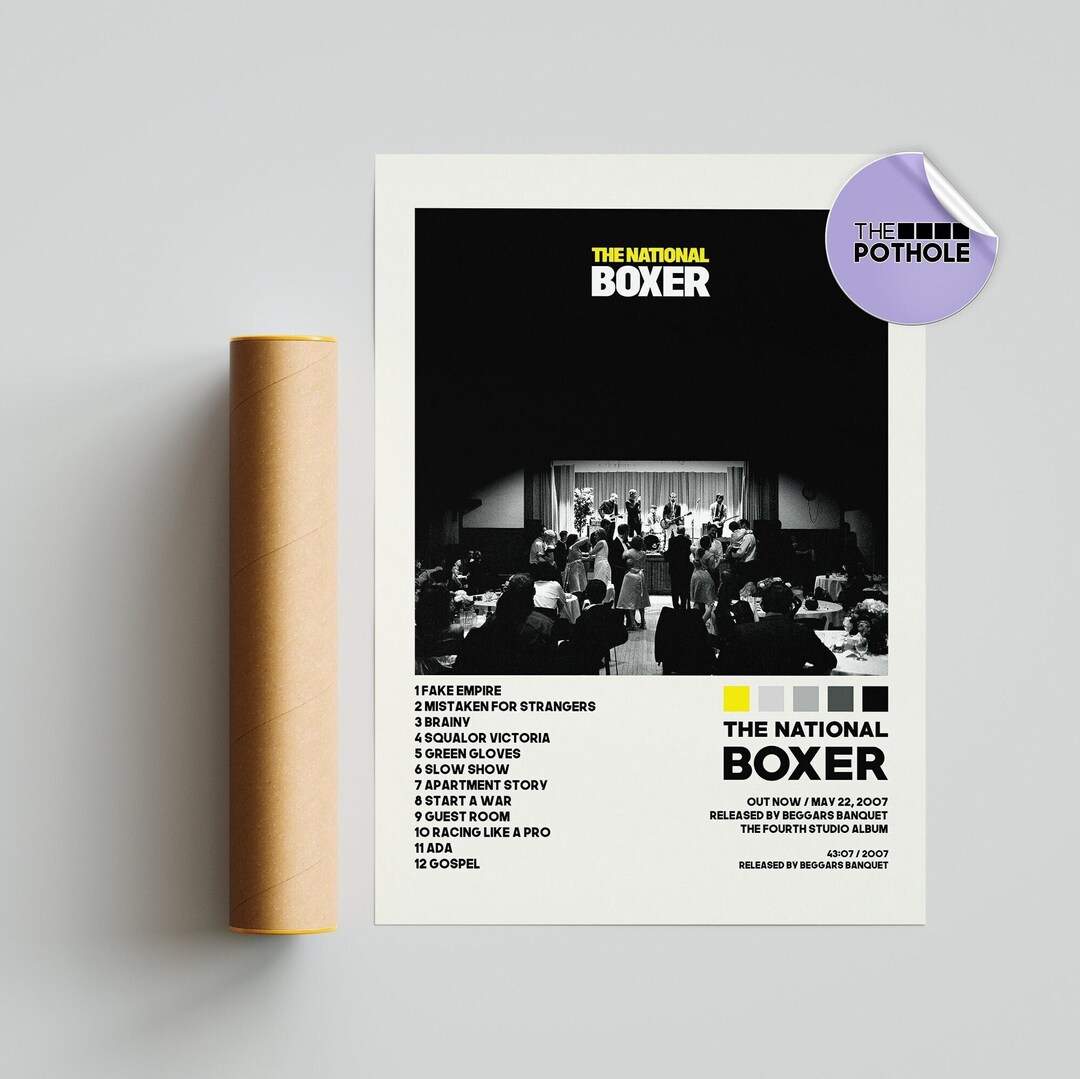The National Posters / Boxer Poster / Album Cover Poster, Poster Print ...