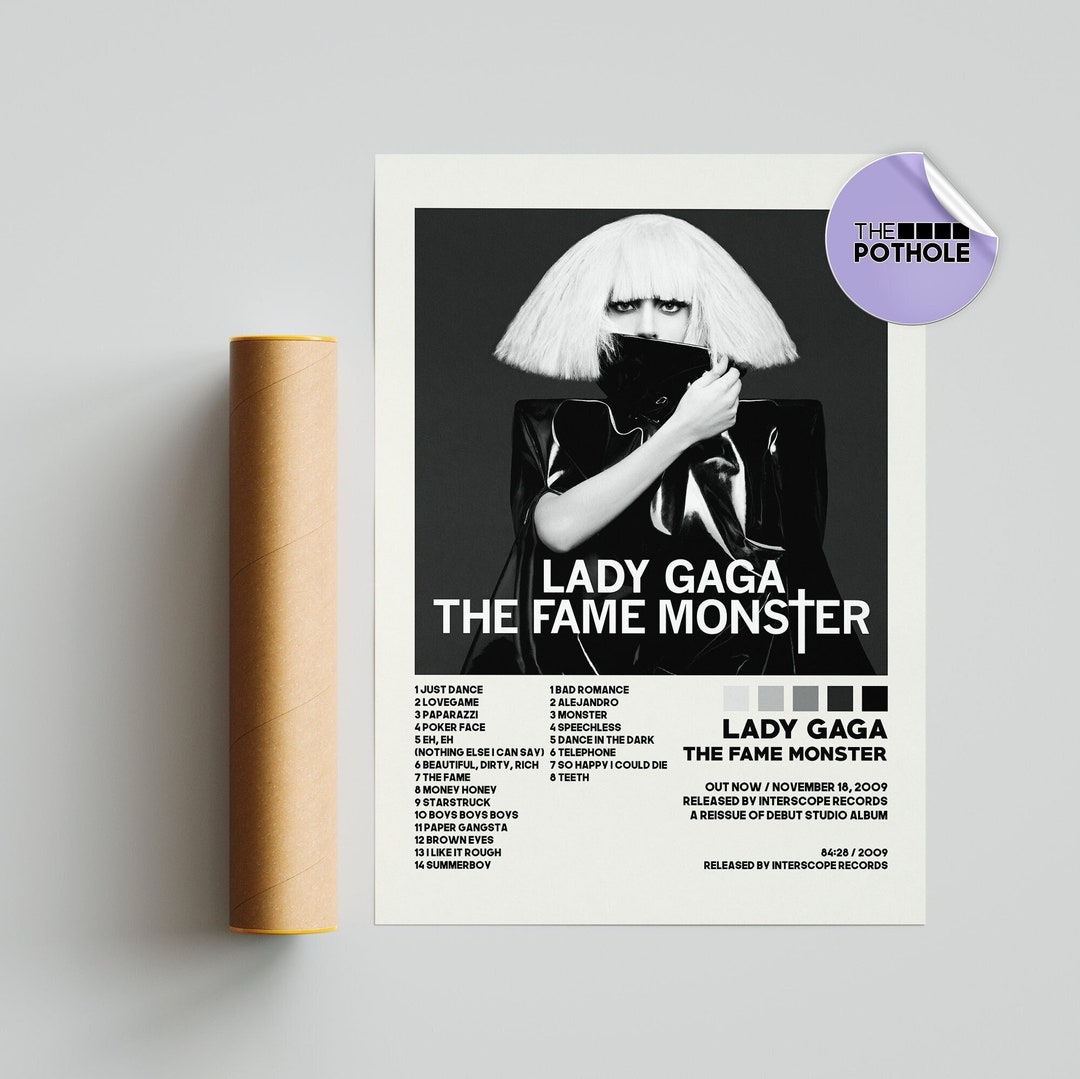 Lady Gaga Posters / Fame Monster Poster, Album Cover Poster, Print Wall ...