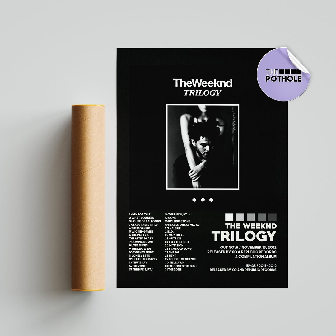 The Weeknd Posters / Trilogy Poster / the Weeknd, Trilogy, Album Cover ...