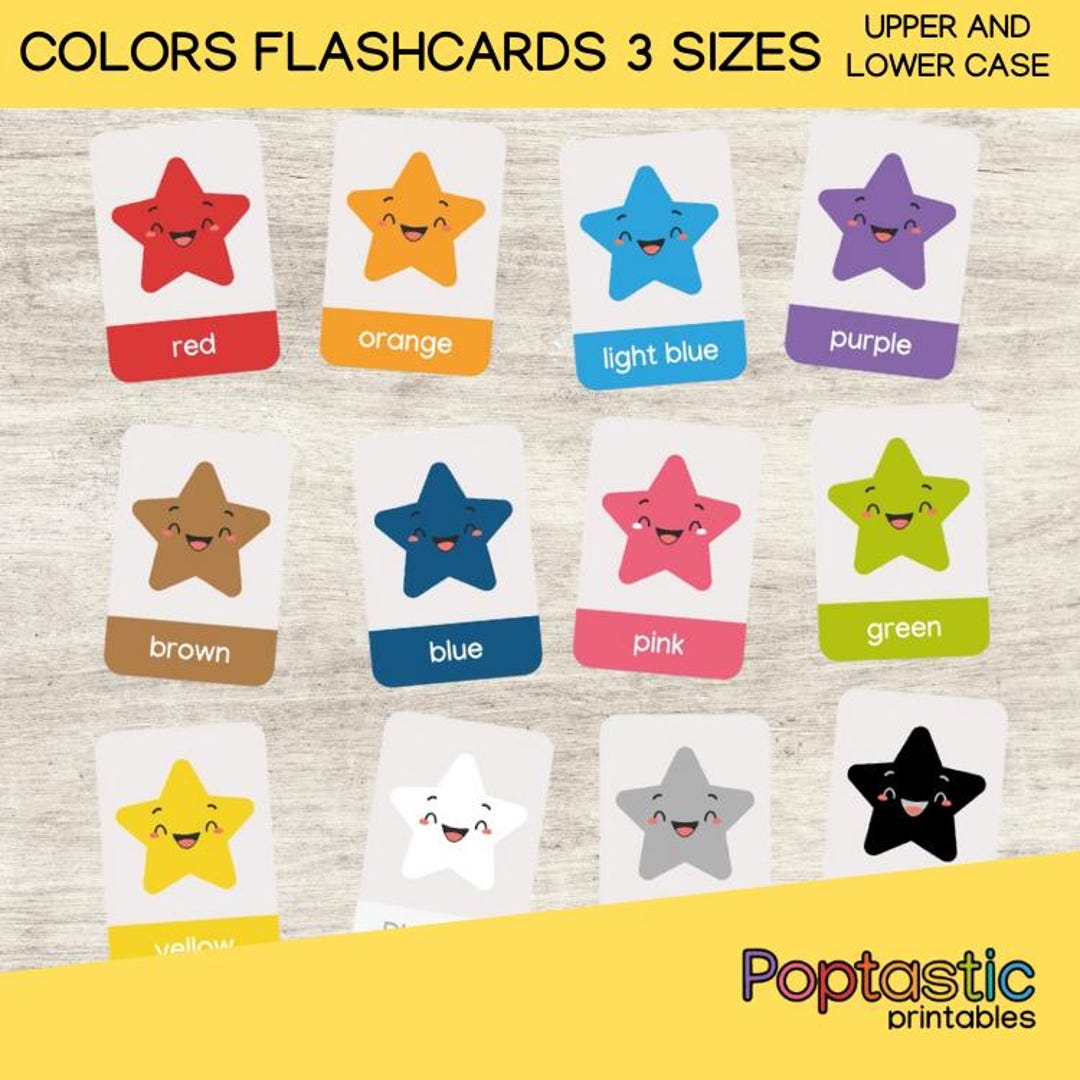 Learning Colors Flashcards Colours Educational Flash Cards Uk and ...