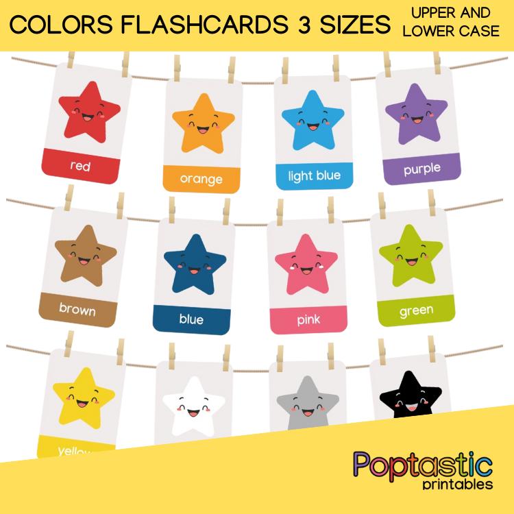 Learning Colors Flashcards Colours Educational Flash Cards Uk and ...