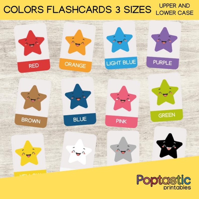 Learning Colors Flashcards Colours Educational Flash Cards Uk and ...