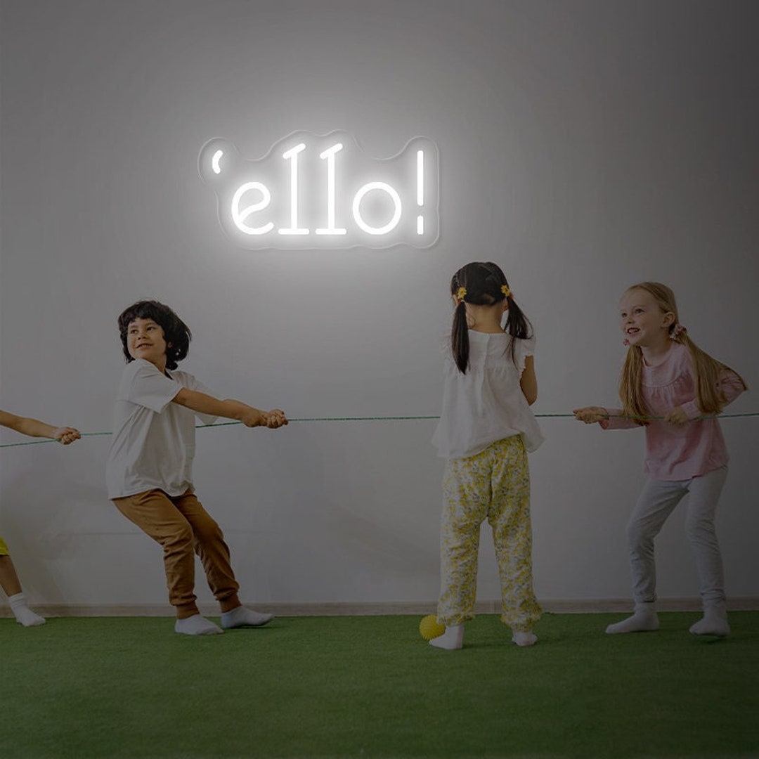 Ello Worm Neon Sign,ello! Neon Sign,wedding Gift,housewarming Gift,ello ...