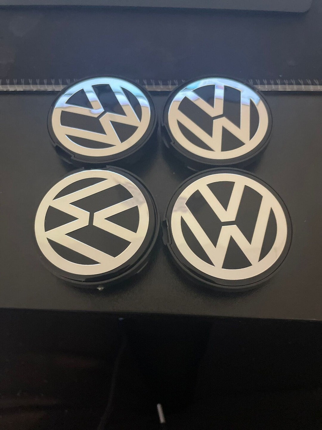 NEW VW Volkwagen Alloy Badges Wheel Center Caps 56mm Full Set - Etsy