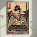 Japanese Geisha DJ Wall Art Print | Edo Period Geisha EDM Poster ...