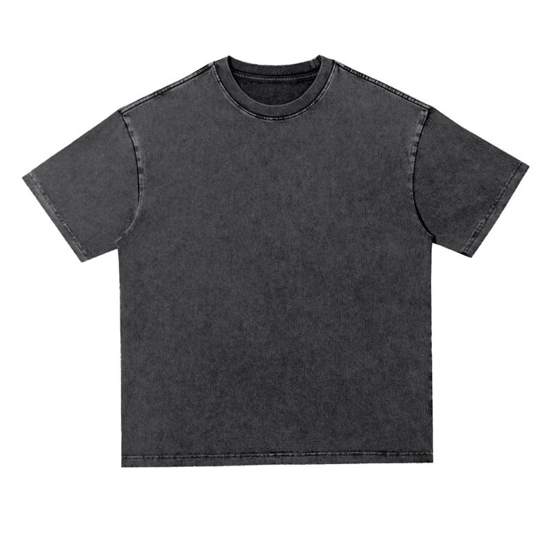 Blank Heavyweight Oversize Acid Wash Tee - 300 GSM, Streetwear Fashion ...