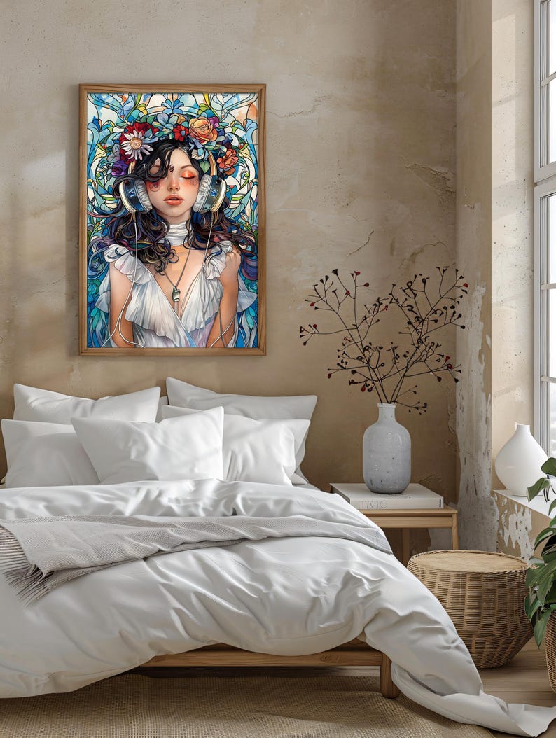 Esoteric DJ Girl Wall Print | Wall Art for Djs | Music Vintage Wall Art ...