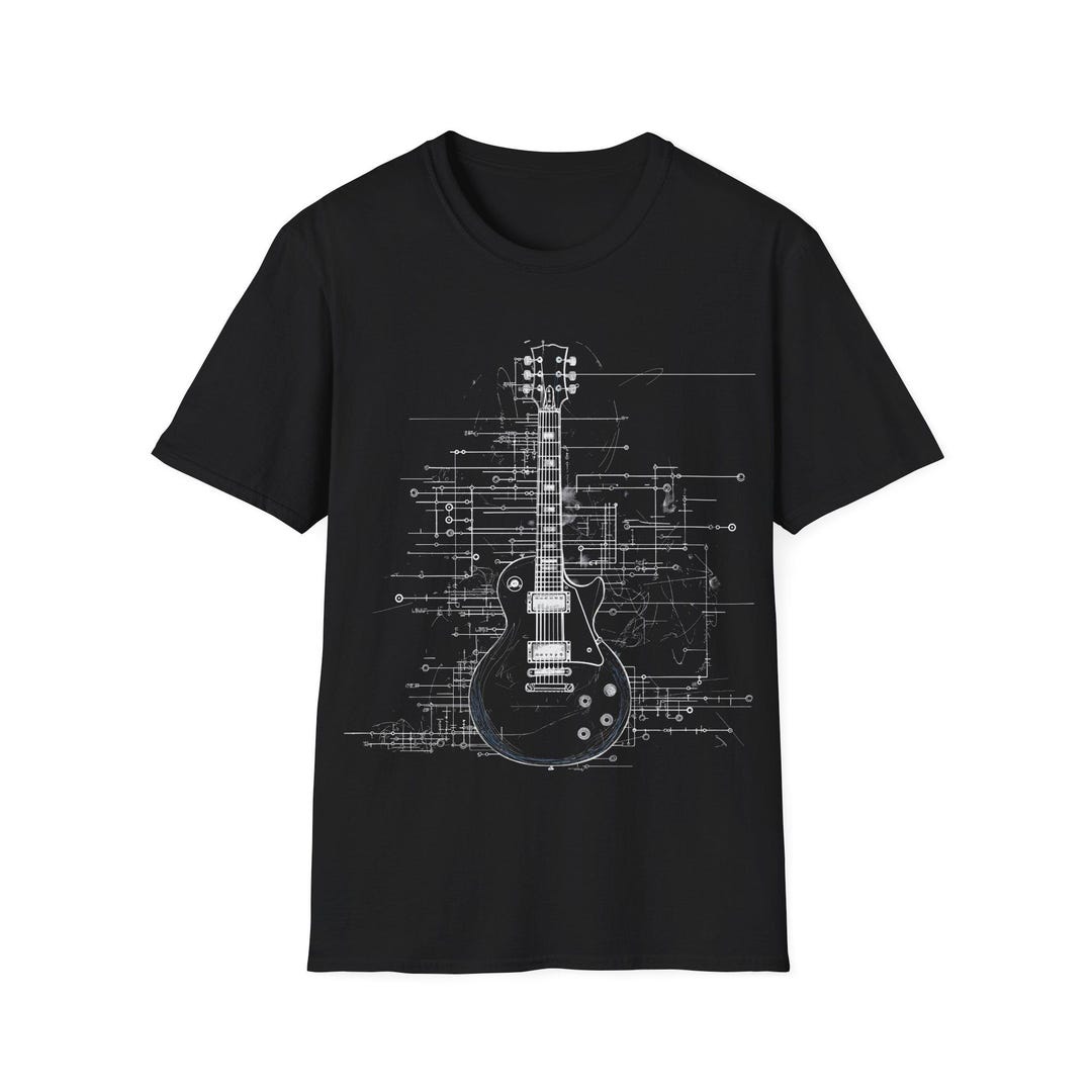 Electric Guitar Tshirt, Musician Tee, Musical Instrument Shirt, Guitar ...