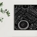 High Tech DJ Gear Minimal Line Art Premium Poster Print | Wall Art for ...