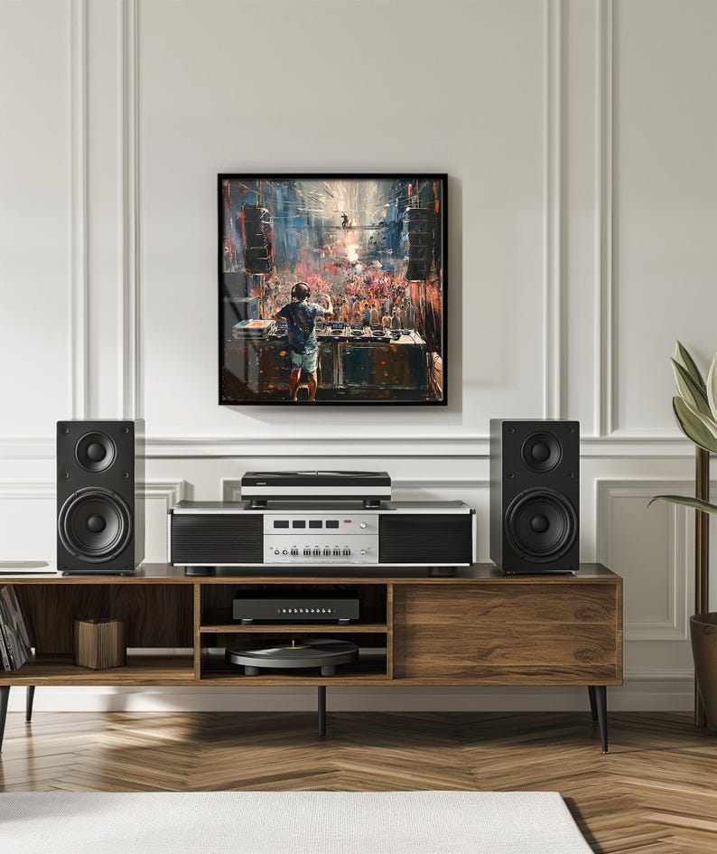 Festival Dj Claude Monet Style Wall Print | EDM Poster for Djs | Gift ...