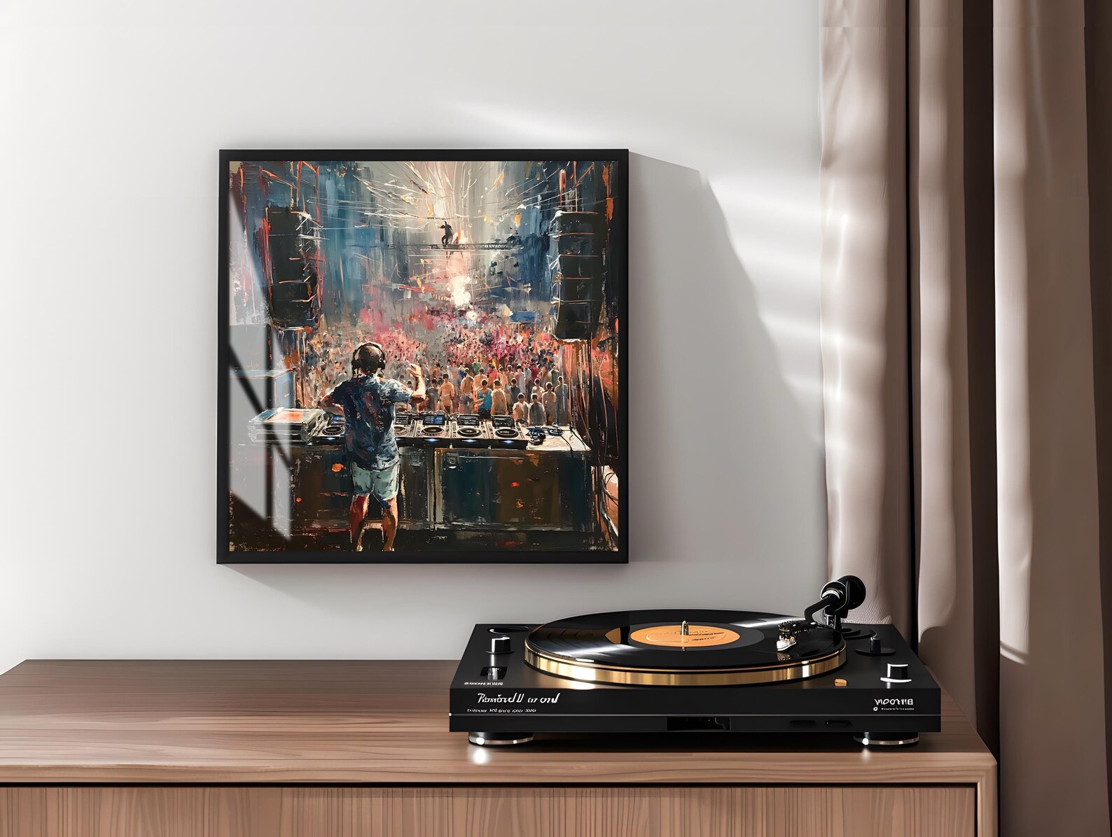 Festival Dj Claude Monet Style Wall Print | EDM Poster for Djs | Gift ...