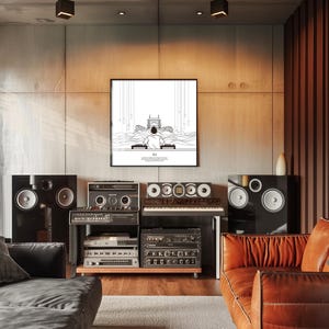 DJ Minimalism Photo Art Paper Print | Line Art Dj Poster | Gift for DJ ...