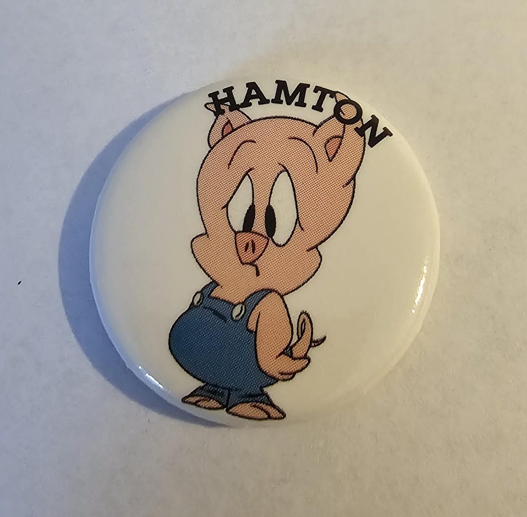 1990s Tiny Toon Adventures Hamton Cartoon Pinback Button #1622 - Etsy
