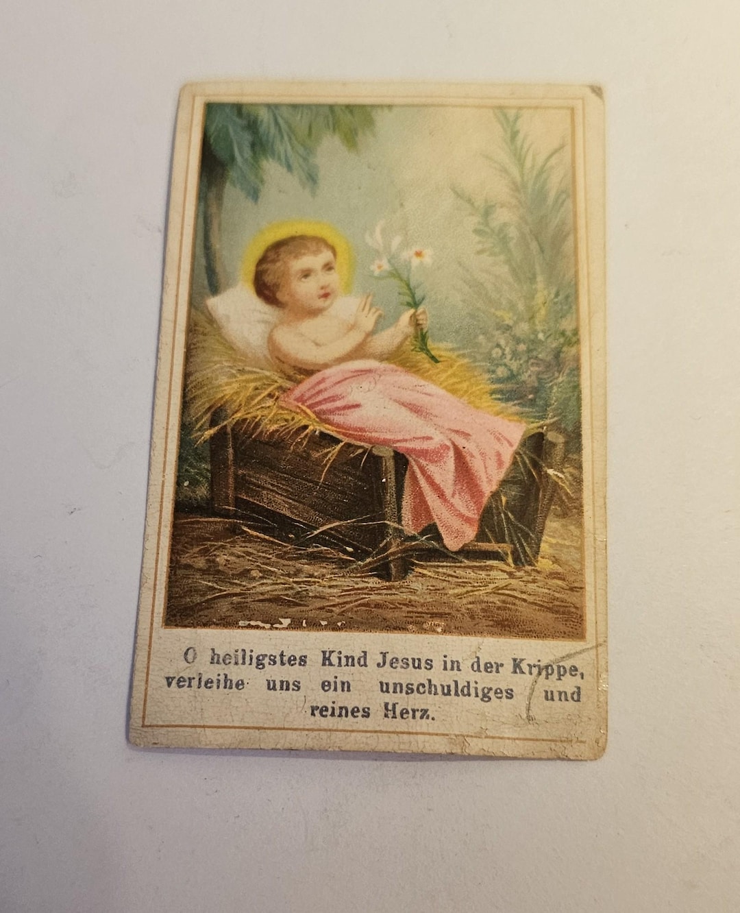 Antique German Religious Card " Baby Jesus" #353 - Etsy