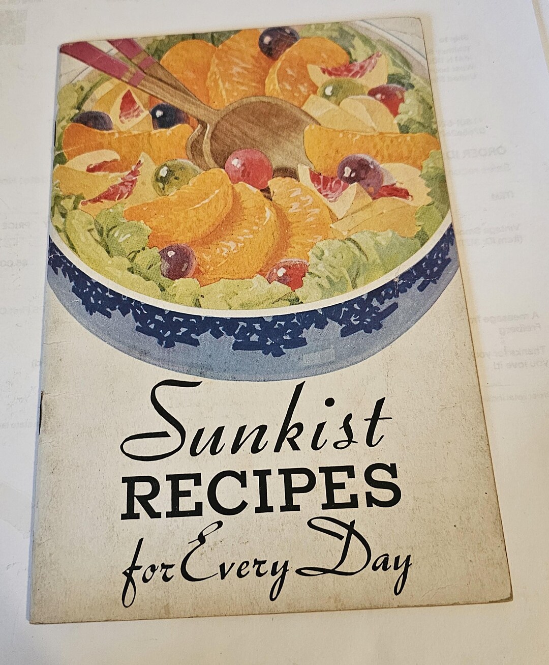 1934 Cook Booklet Sunkist Recipes for Everyday Pub by California's ...