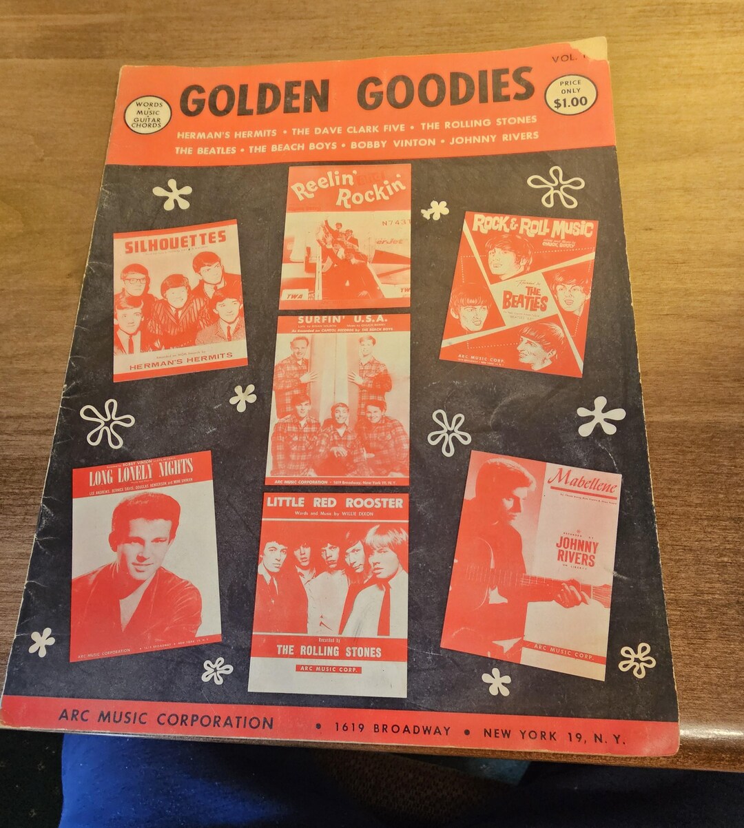 Golden Goodies Words, Music, Guitar Chords Soft Covered Book - Etsy